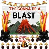 Volcano Party Decoration Hot Lava Party, It's Gonna Be A Blast Backdrop ...