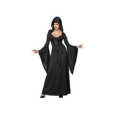 Red and Black Deluxe Hooded Robe Men's Adult Halloween Costume ...