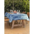 Blue Navy Nostalgia Pencil Touches Rectangle Outdoor Tablecloth with ...