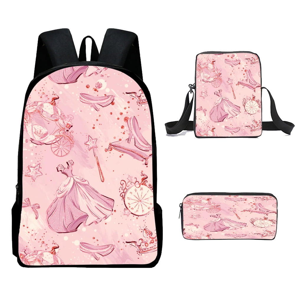 Princesses Backpack Serviceable Graceful Art Print Backpack with ...