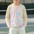 Byoo Little Girl Long Sleeve Athletic Tee Shirt Soft Gradient Summer ...