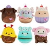 Squishmallow 5" Valentine's Set of 6 2025 Cow, Praying Mantis, Monster ...