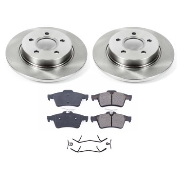 Ultimate Brakes Rear Ceramic Brake Pad and Rotor Kit with Hardware ...