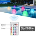 EpicGadget 13" Solar Glow Globe, Outdoor Color Changing LED Pool Lights ...