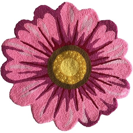 Sunflower Shaped Rug for Bedroom/Living Room/Bathroom/Kitchen Handmade ...