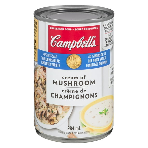 Campbell's Low Sodium Cream of Mushroom Condensed Soup, 284 mL - Walmart.ca