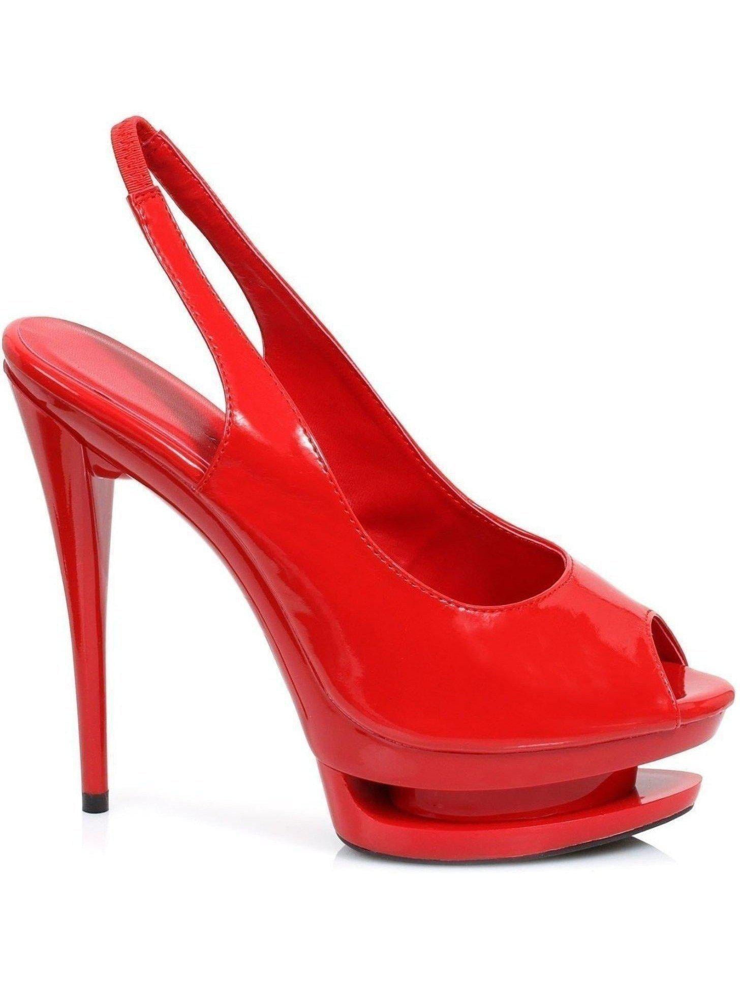 Ellie Shoes E-603-Reby 6 Heel Sandal 10 / Red - Walmart.com