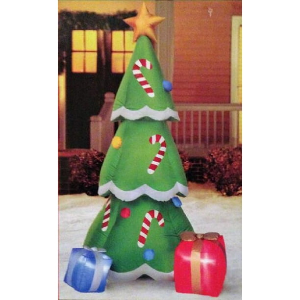 Airblown Christmas Tree with Giftbox Christmas Inflatable - Walmart.com ...