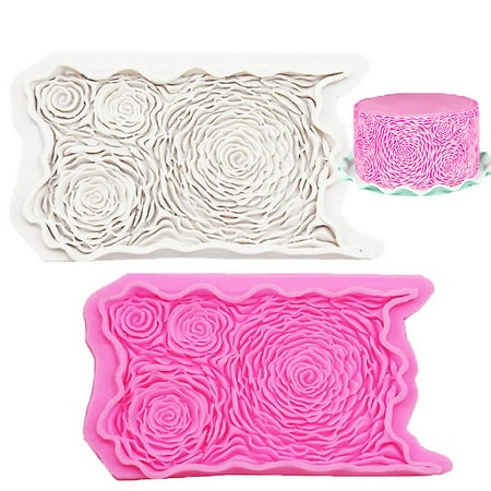 Marvelous Molds Rosette Ruffle Simpress Silicone Mold | Cake Decorating ...