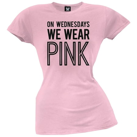Old Glory - On Wednesdays We Wear Pink Juniors T-Shirt - Walmart.com