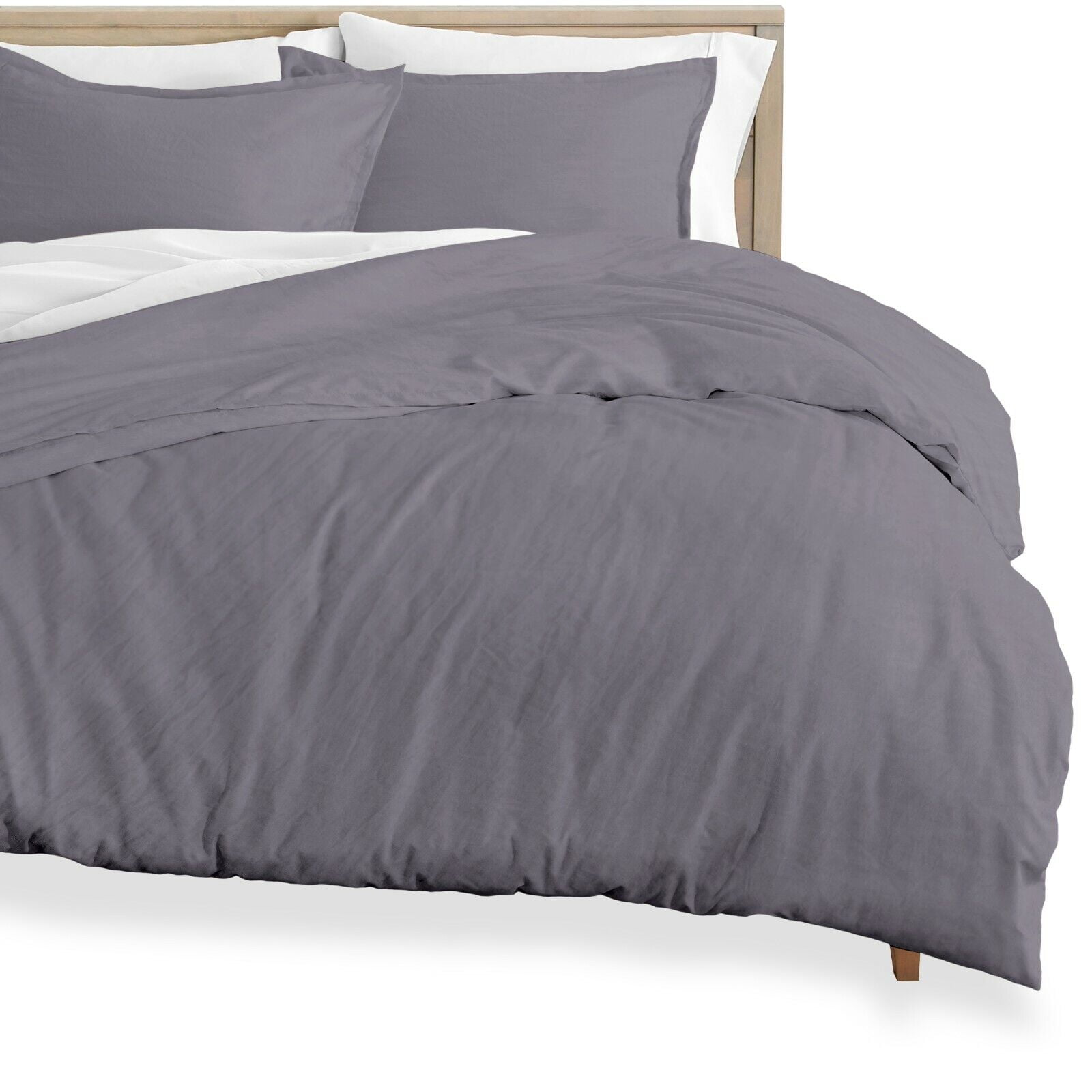 Sandwashed Duvet Cover and Sham Set - Premium 1800 Soft Microfiber ...