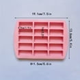 2-Pack Silicone Rectangle Ice Cube and Candy Molds - 15-Cavity for ...