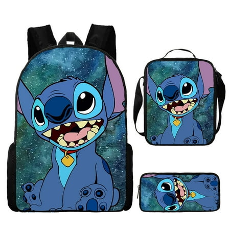 Stitch School Bag For Primary And Secondary School Students Three-piece ...