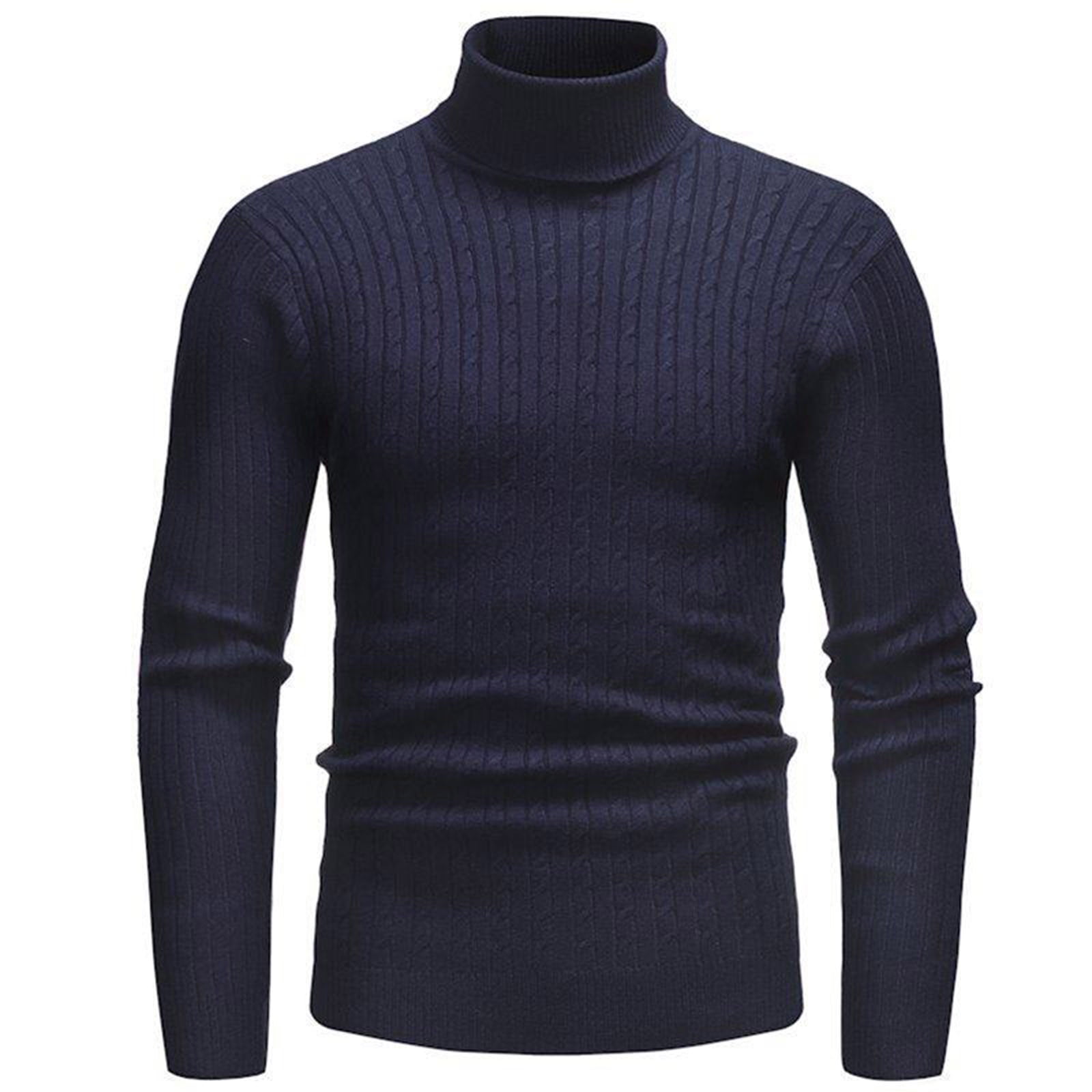 Click here for Styesk Mens Sweater Man Solid Color Knit Choker Sw... prices