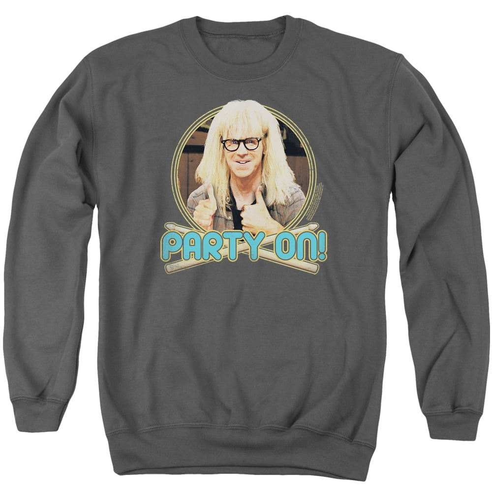 SNL/PARTY ON GARTH - ADULT CREWNECK SWEATSHIRT - CHARCOAL - 3X ...