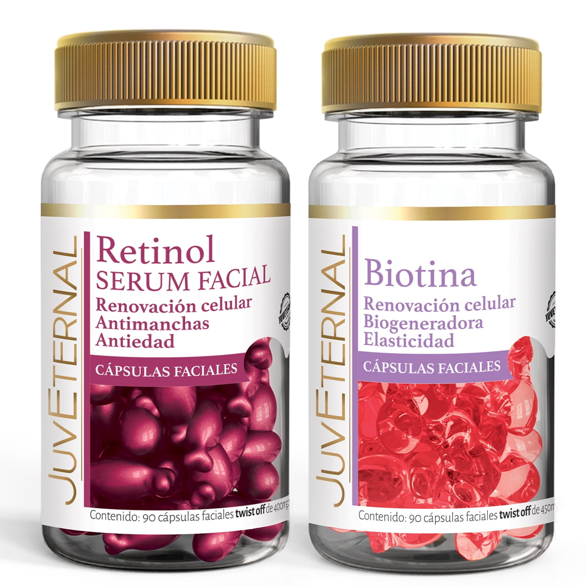 Pack Cápsulas Faciales Juveternal Biotina Retinol | Walmart en línea