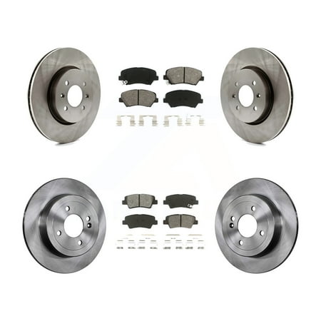Transit Auto - Front Rear Disc Brake Rotors And Semi-Metallic Pads Kit ...