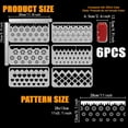 6PCS Drawer Side Pattern Painting Stencil 11.8x5.9inch Geometric Border ...