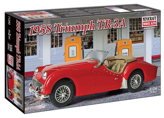 Minicraft 11243 1/24 Scale 1958 Triumph TR-3A Plastic Model Kit ...