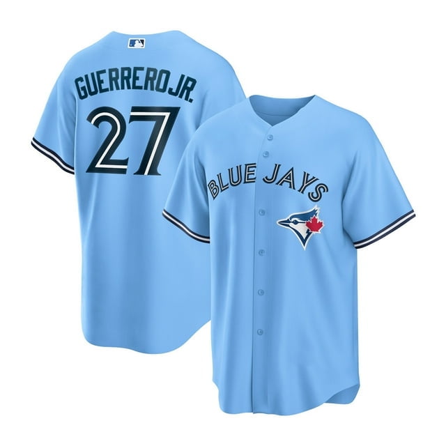 Click here for 012glq Mens Blue Jays #27 Guerrero Jr. - Light Blu... prices