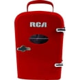 RCA Portable Mini Retro 6 Can Beverage Refrigerator, RMIS129, Blue ...