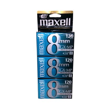 Maxell 8mm GX-MP 120 Videotapes (6-pack) - Walmart.com