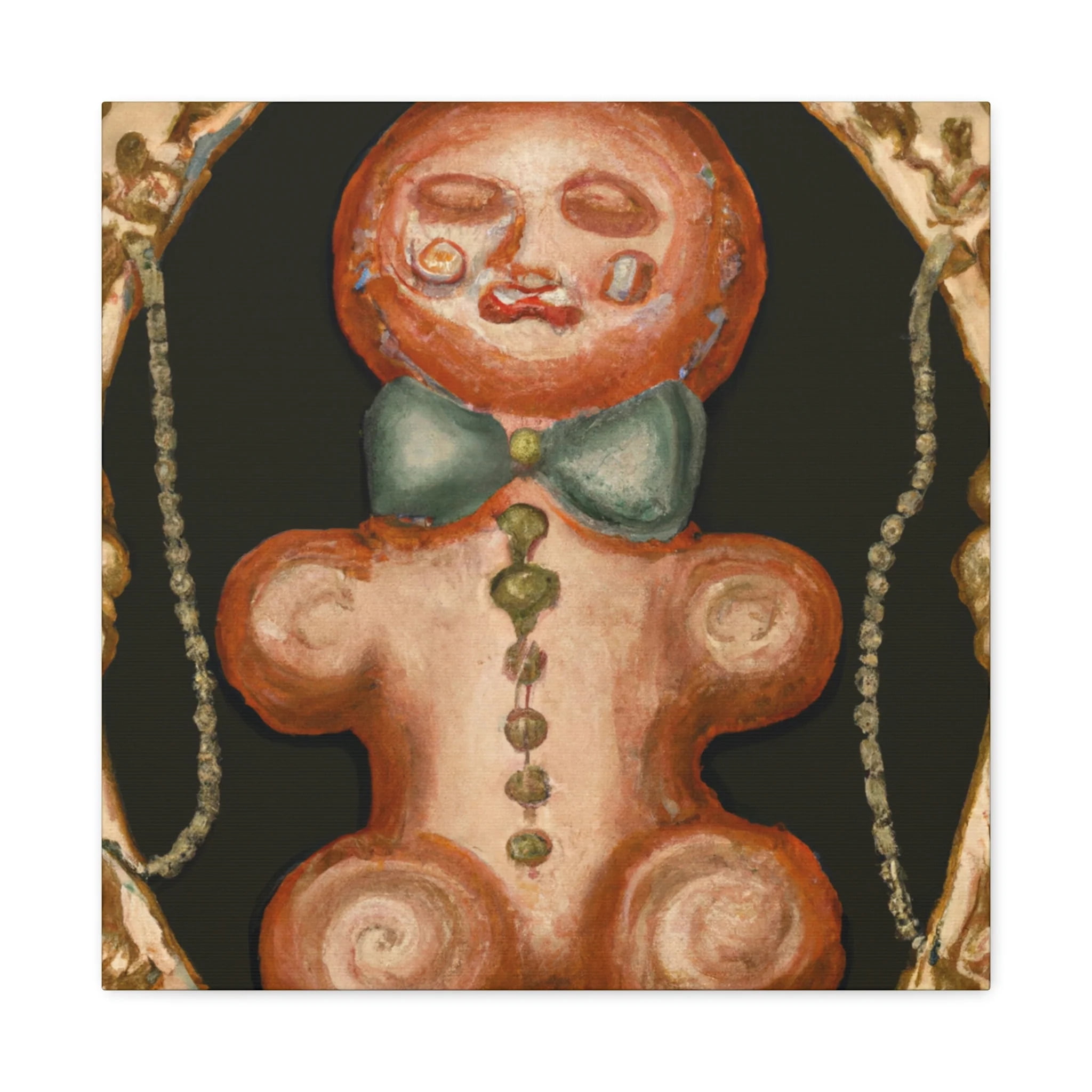 Gingerbread Man Masterpiece - Canvas - Walmart.com