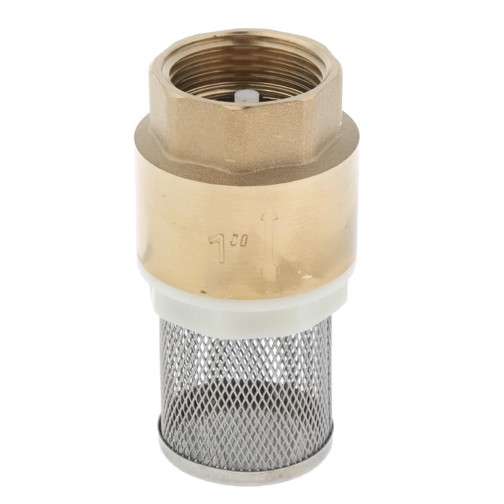 koolsoo 1'' Solid Brass Way Check Valve Water Gas Non-return Check ...