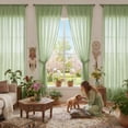 Boho Lace Curta84 Inches 2 Panel Light Filtering Tassel & Geometry ...