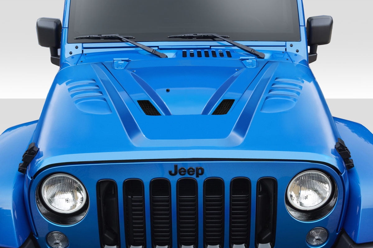 2007-2018 Jeep Wrangler Duraflex ABR Hood - 1 Piece - Walmart.com