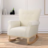 HOMCOM Retro High Back Armless Chair Living Room Furniture Upholstered ...
