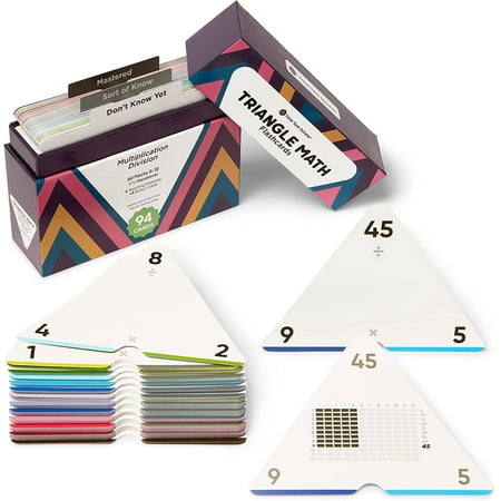 Think Tank Scholar Triangle Multiplication & Division Flash cards Set ...