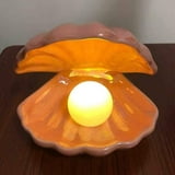Shell Pearl Light LED Ceramic Pearl in Shell Light Clamshell Pearl Lamp ...
