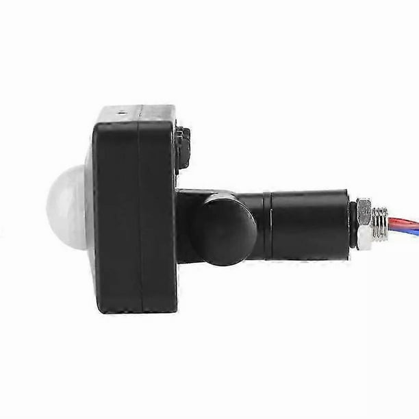 Black Mini Infrared Motion Sensor PIR for Security Light Detector ...