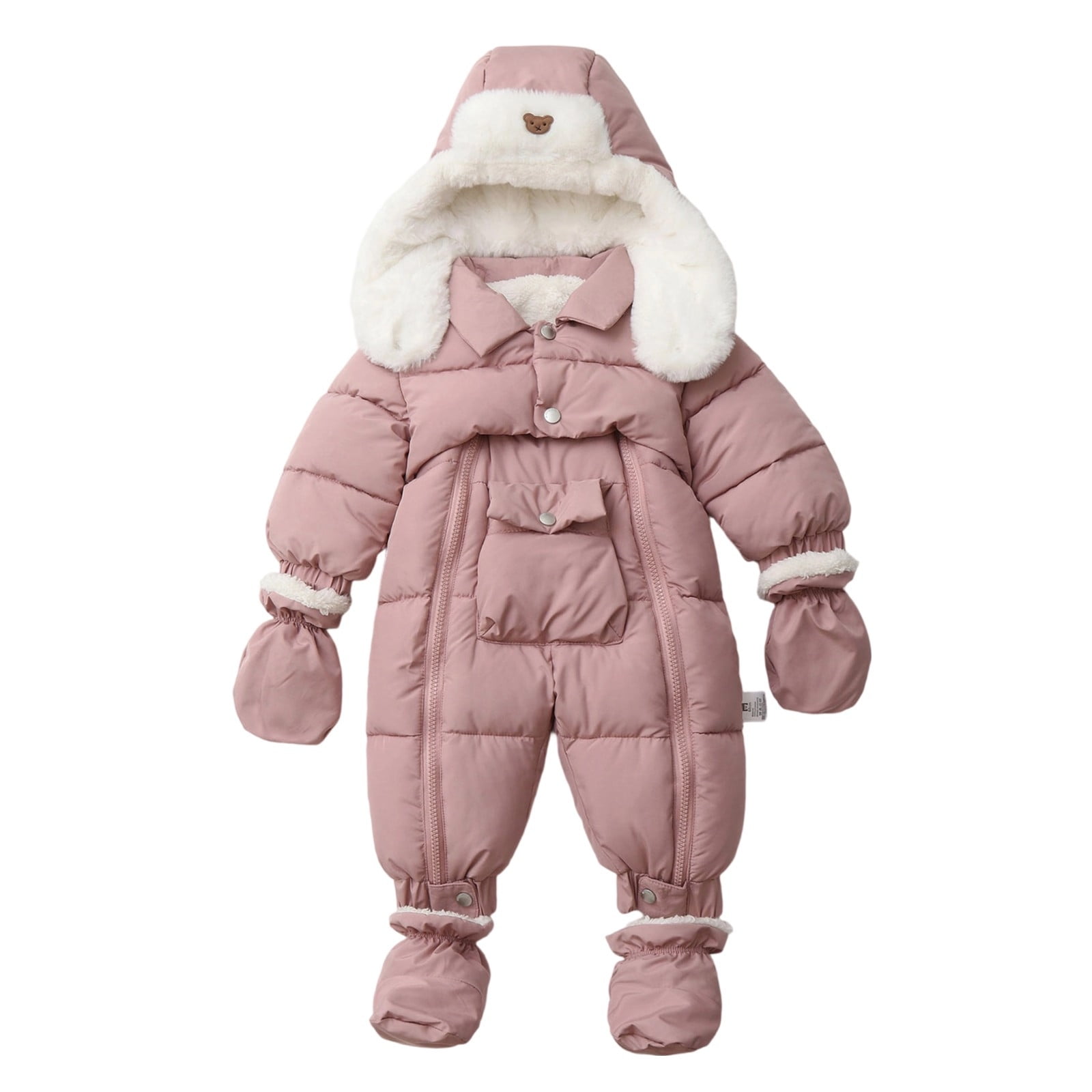 Click here for Wagiet Baby Girls Winter Lined Bodysuit Warm Soft... prices