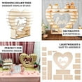 Efavormart 26" Heart Shaped 8-Layer Double Sided Wooden Dessert Display ...