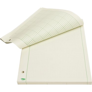 ENGINEER PAD 8.5"x11" GREEN PAPER GRID-TO-EDGE - Walmart.com