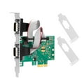 PCIE to Two Serial Port DB9 Card RS232 COM Port PCIE PCI Express ...