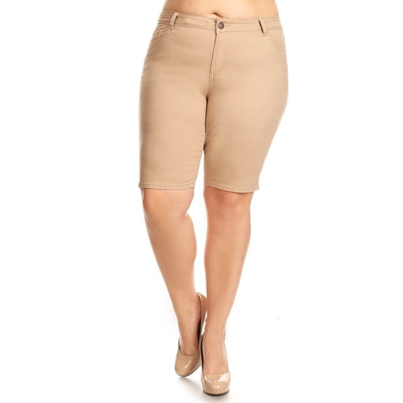 Stretch Bermuda Shorts Womens