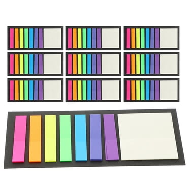 OWLKELA 1600 Pcs Page Markers Colored Sticky Index Tabs, Writable, 8C ...