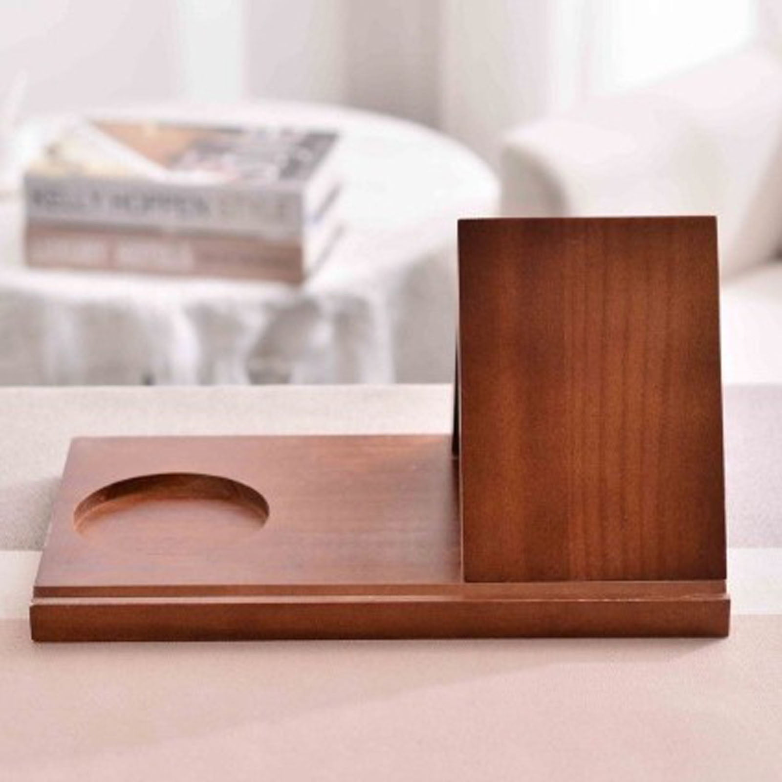 Click here for Riforla Wooden Book Stand Triangle Book Holder Rea... prices