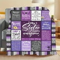 Charming Sister-to-Sister Gift Blanket - Perfect for Birthdays & Mother ...