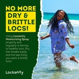 Locsanity Moisturizing Spray for Locs and Dreadlocks, Rosewater and ...