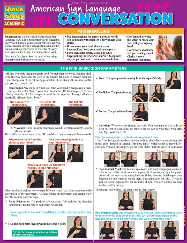 Sign Language Words More