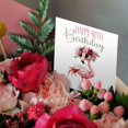 3drose, Pretty Pink Flamingo Happy 50th Birthday, 6 Greeting Cards with ...