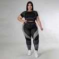 AURA Plus Size Yoga Set Women Workout Outfit XL-5XL Activewear Gym ...