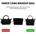 COOLHOOD Felt Fabric Purse Organized Insert With Multi Pockets For ...