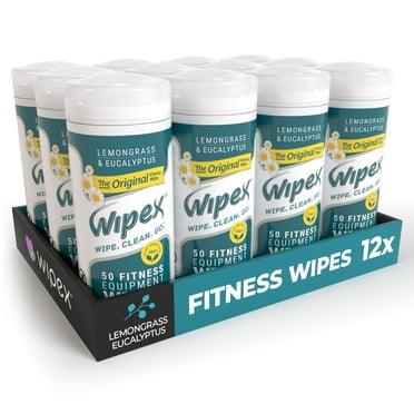 Wipex Fitness Equipment Wipes BZK Antibacterial Wipes and All Purpose ...