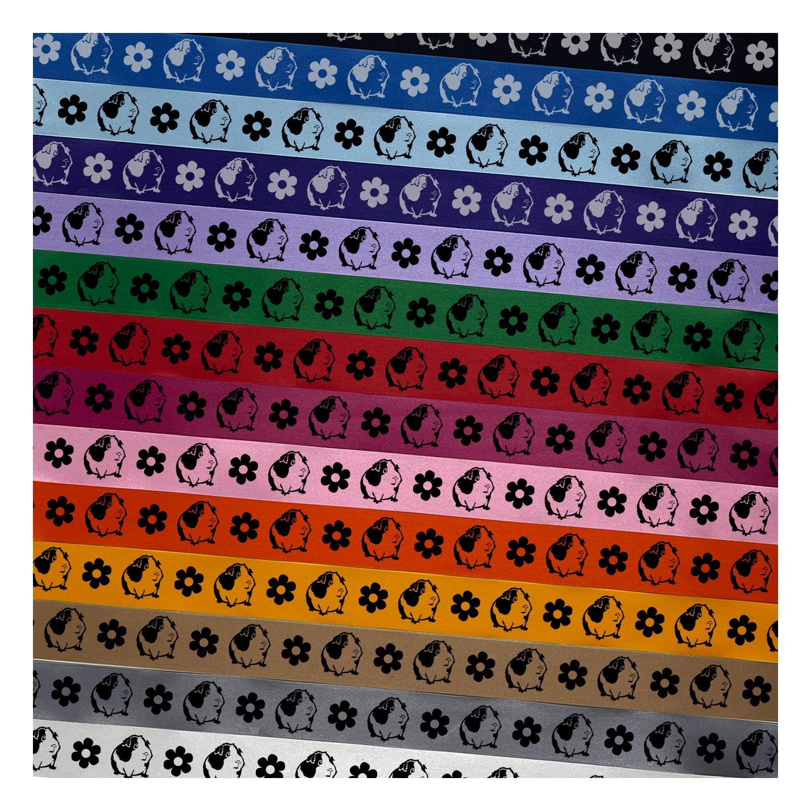 Cute Spotted Guinea Pig Satin Ribbon for Gift Wrapping Bows Craft DIY ...
