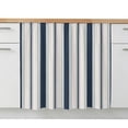Cabinet Curtains 10"W x 11"L, Navy Blue Beige Sink Skirt for Bathroom ...